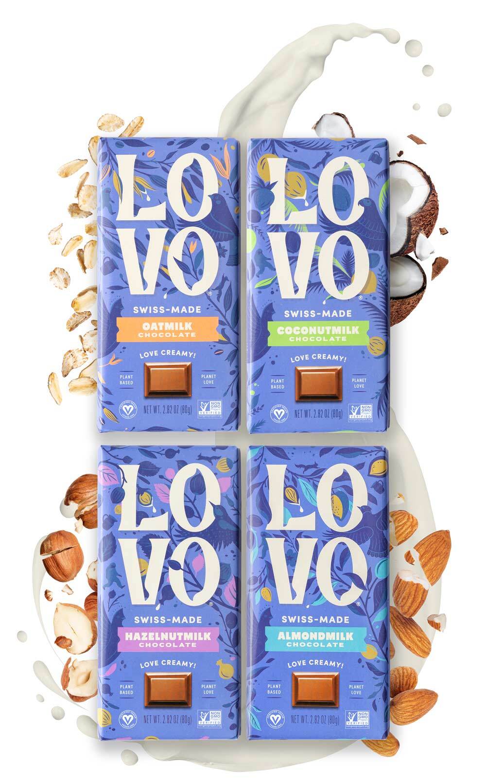Vegan Milk Chocolate Bar Variety Pack - LOVO Chocolate