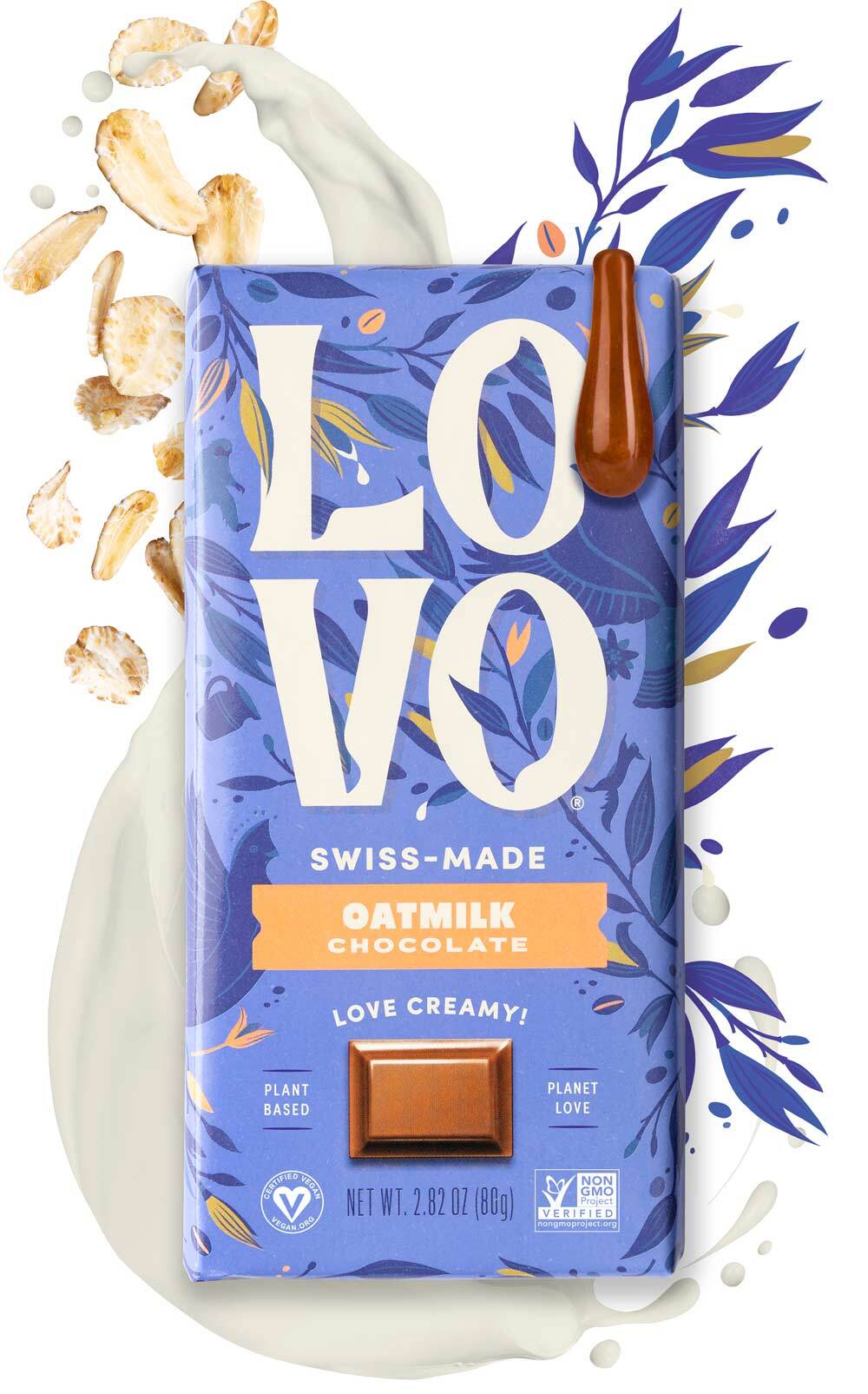 Dairy Free Oat Milk Chocolate Bar - LOVO Chocolate
