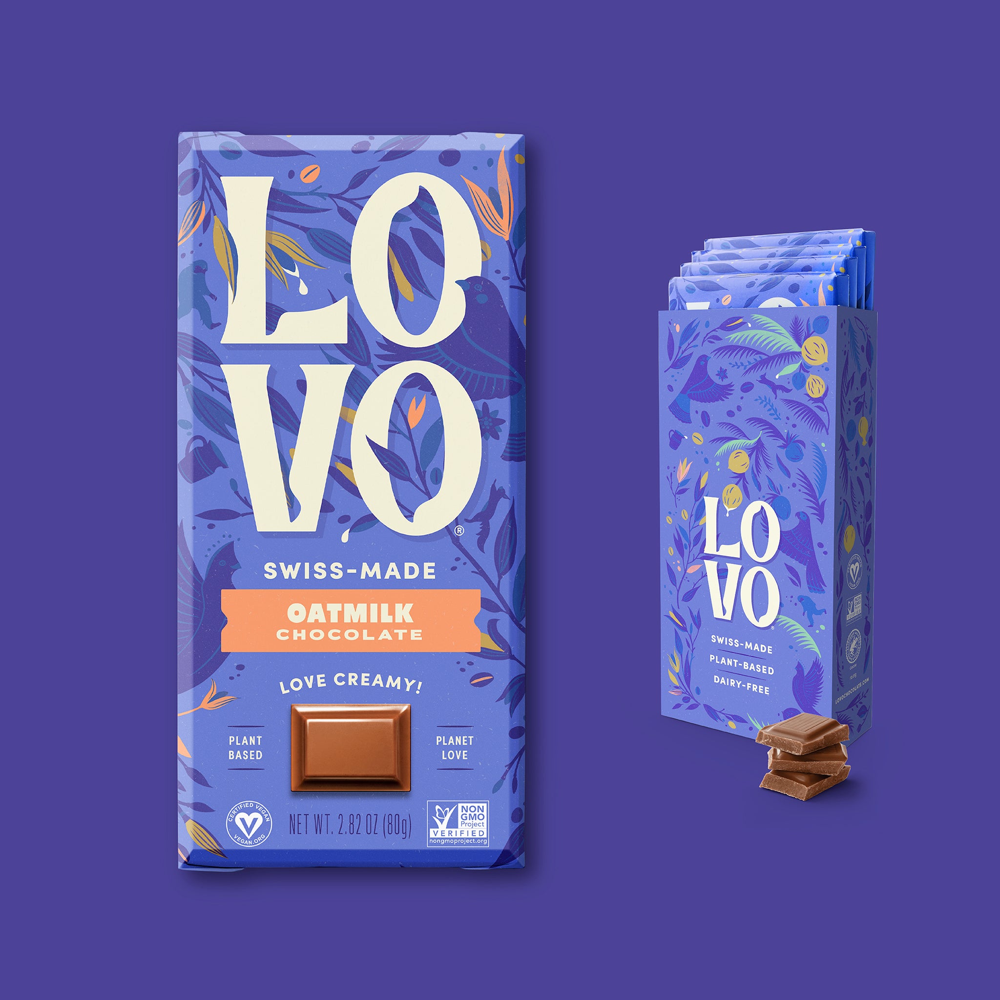 Vegan Oat Milk Chocolate Bar - LOVO Chocolate